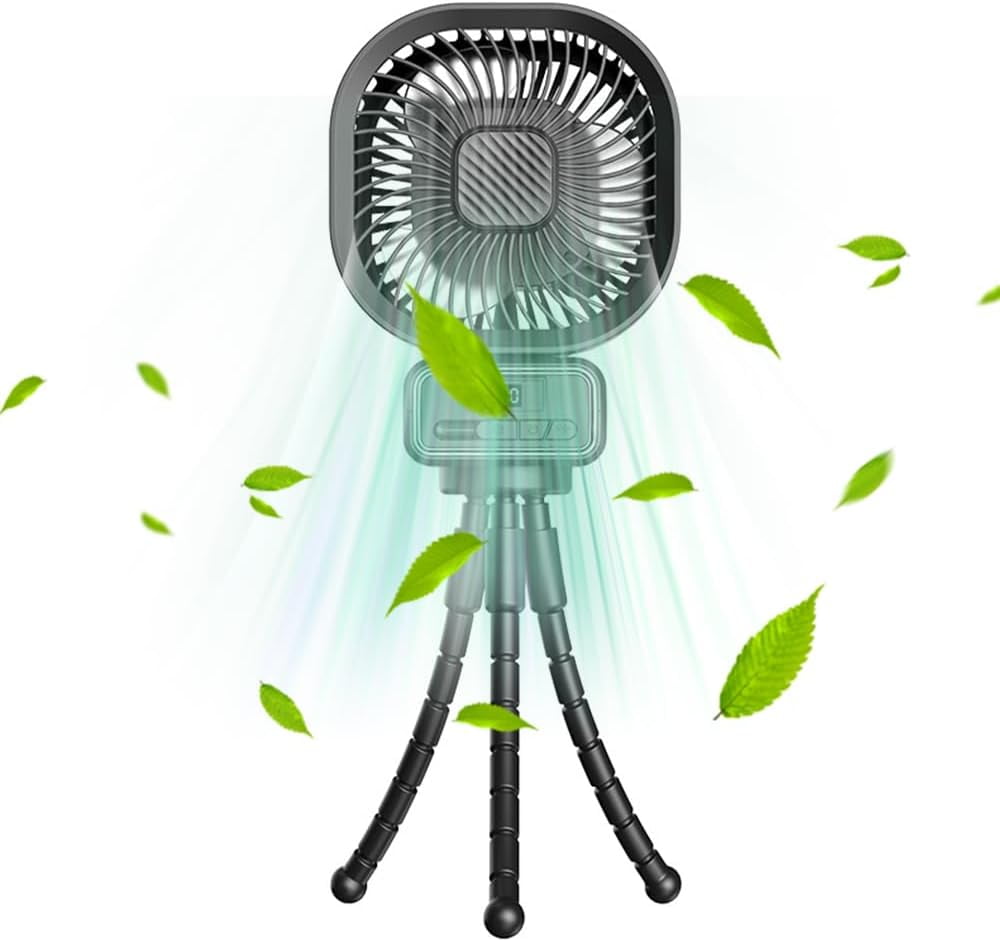 Stroller Fan with Flexible Tripod LED Display 5000mAh Battery Operated ...