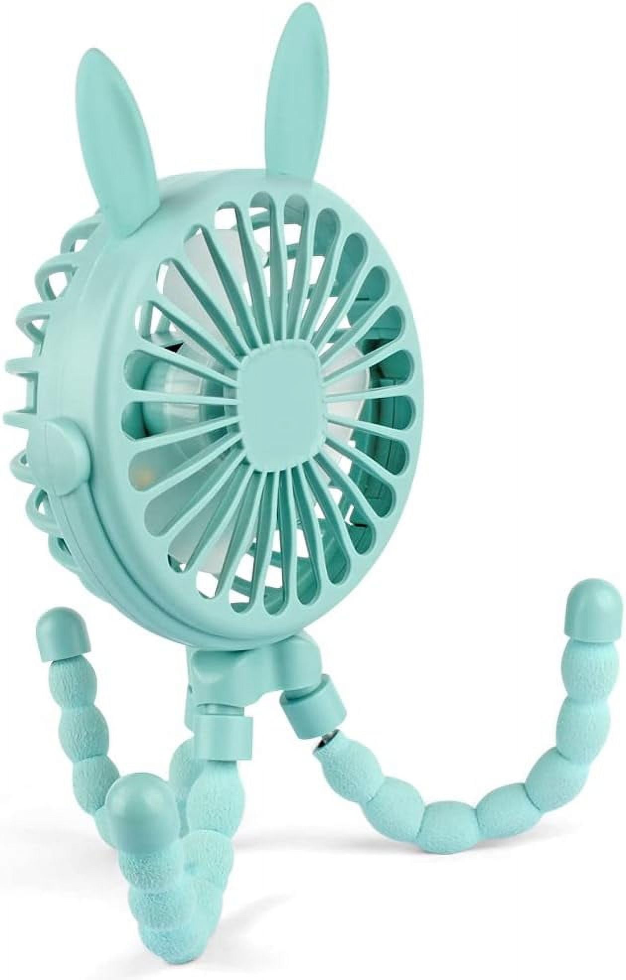 Stroller Fan Mini Handheld Octopus Fan Baby Fan with Flexible Tripod Wrapped on Stroller, Car ...