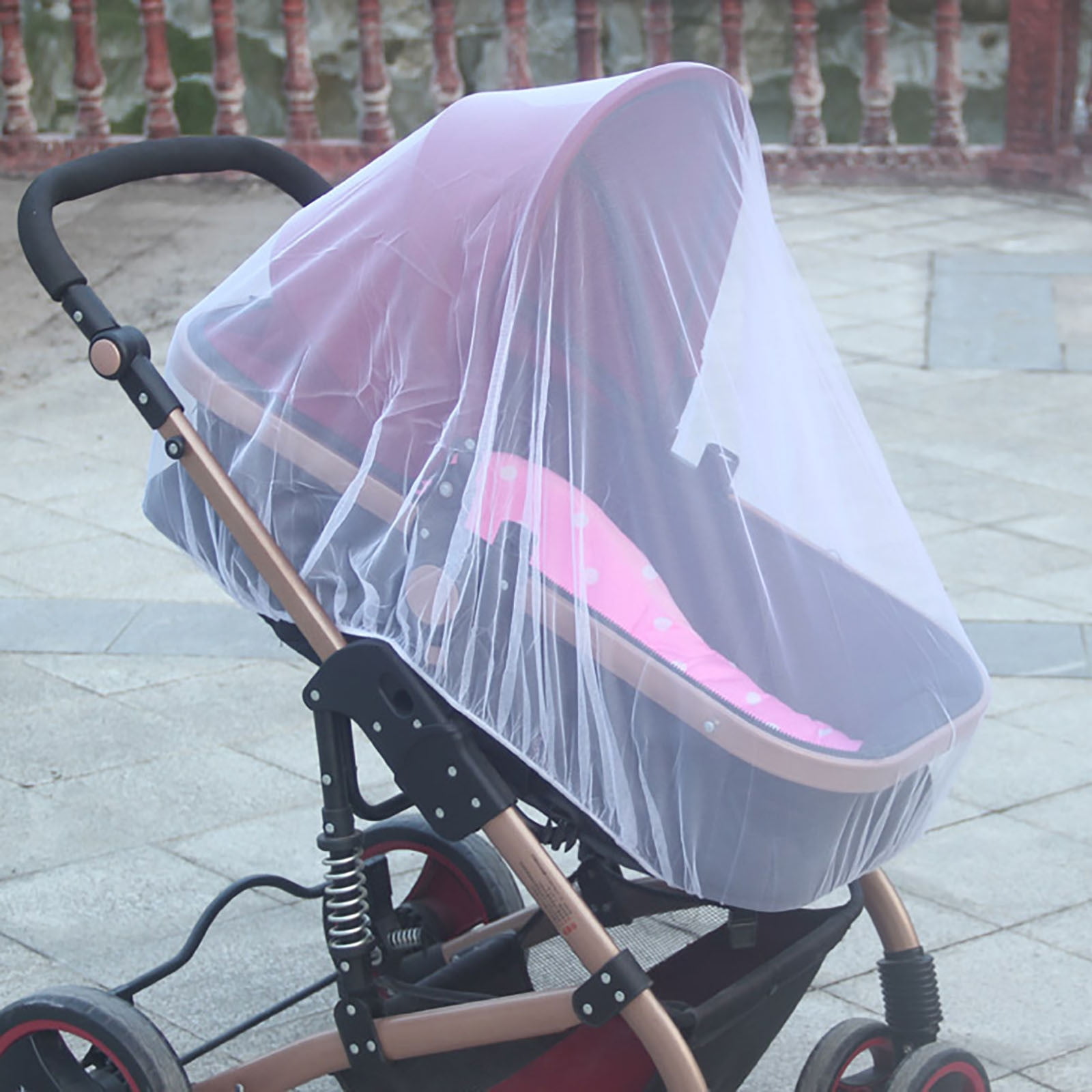Stroller Mosquito Net Full Cover | Universal Fit 27"x29" | Dense 1mm ...