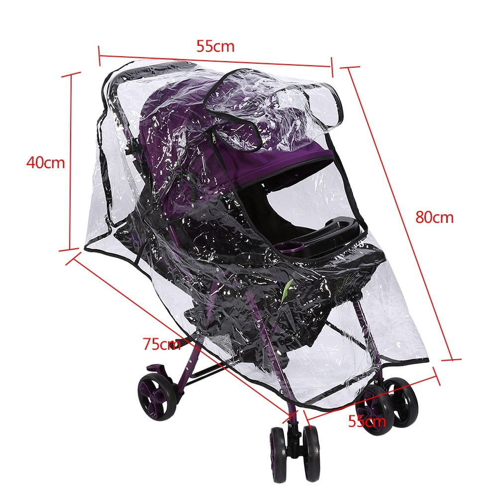 Stroller Rain Cover, Universal Size, Weatherproof Shield to Safeguard ...