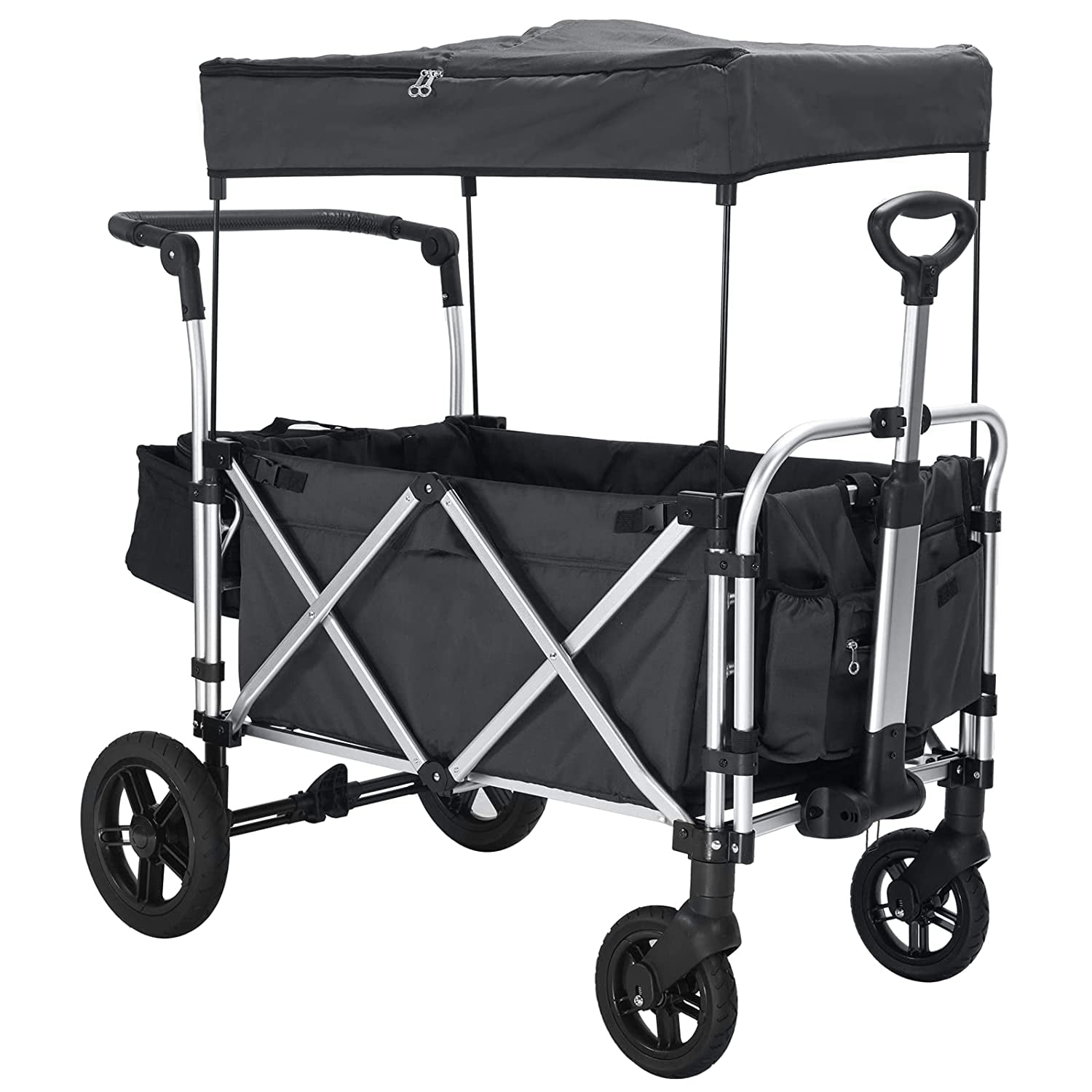 Stroller Wagon for 2 Kids, Linor Wagon Cart with 2 Seat, 5-Point ...