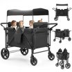 WONDERFOLD W4 4 Seater Multi-Function Quad Stroller Wagon with ...