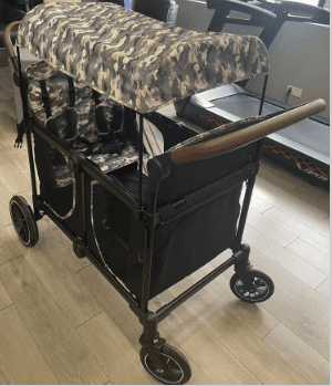 Stroller Wagon 4 Seater, Wagon for Kids, Collapsible Stroller with ...