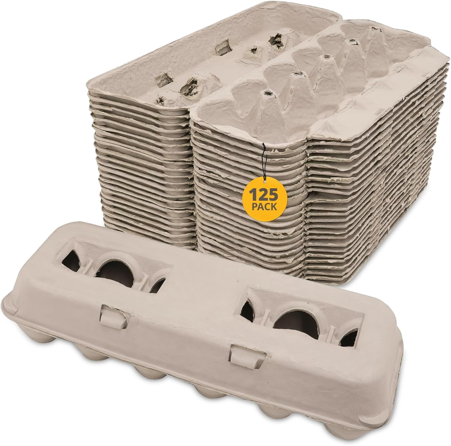 Stromberg's Large Blank Egg Cartons, Bulk Pack for Large Eggs, Perfect ...