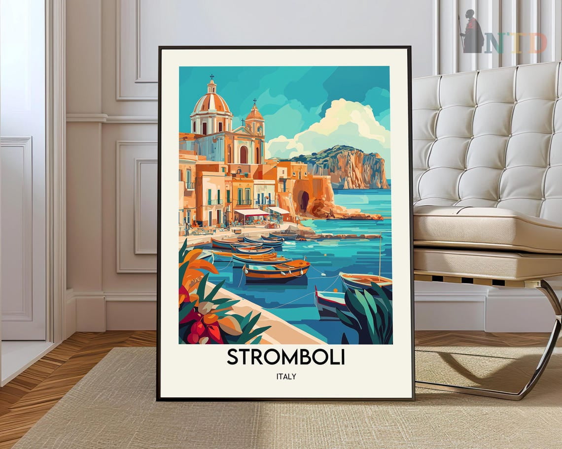 Stromboli Poster, Strombolistromboli Print, Stromboli Photo, Stromboli Poster Print, Stromboli ...