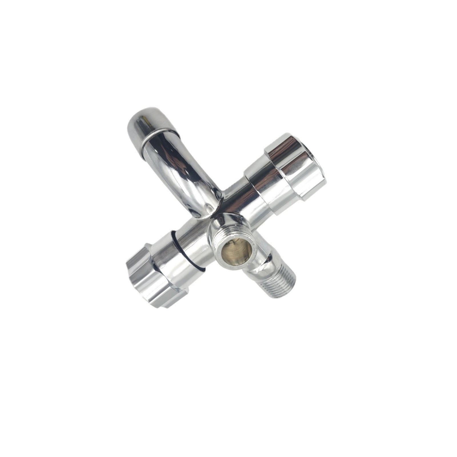 Strong 3 Way Water Joint Bathroom Faucet Water Switches Pressure Shower ...