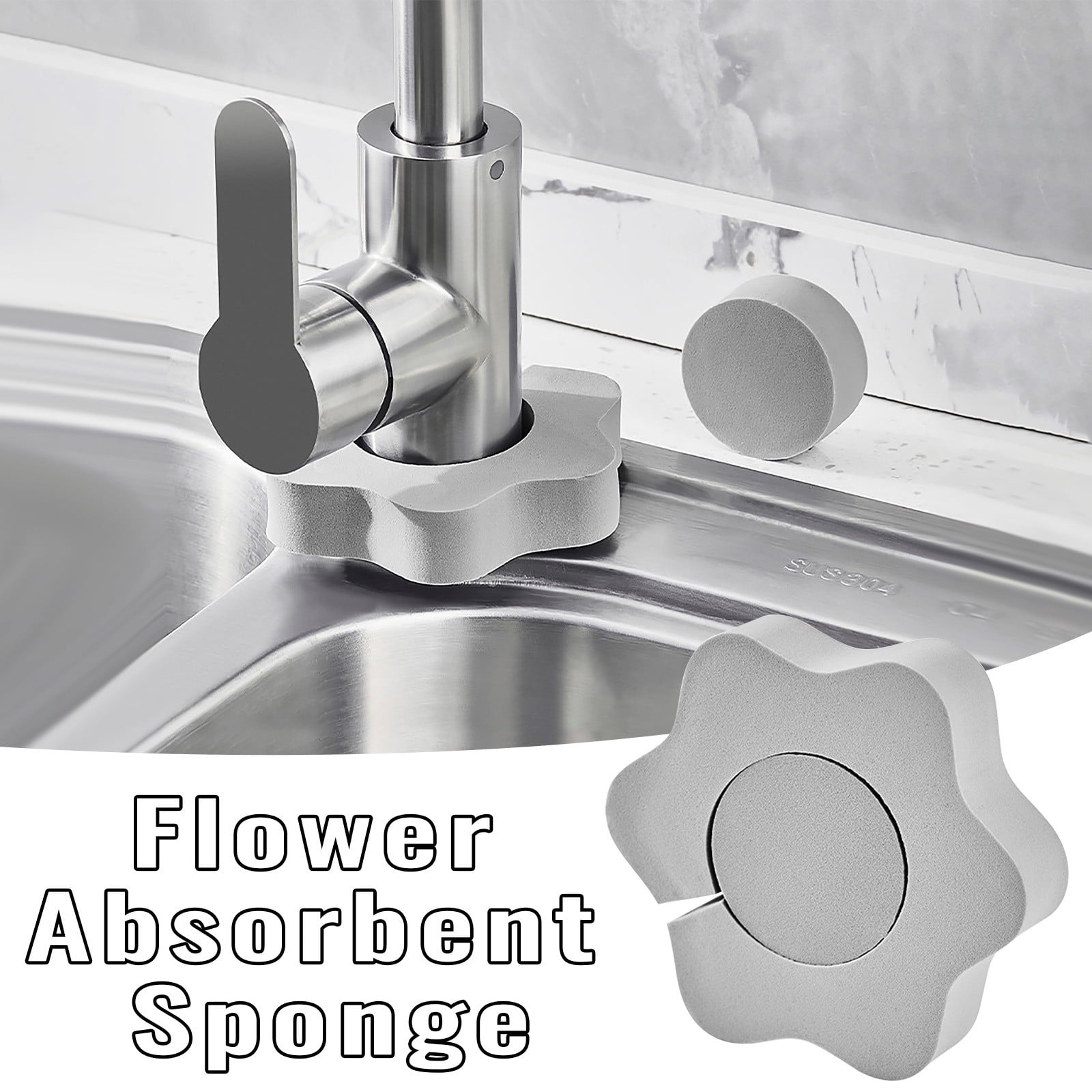 Strong Absorbent Sponge for Kitchen Sink & Bathroom, Fast Drying ...