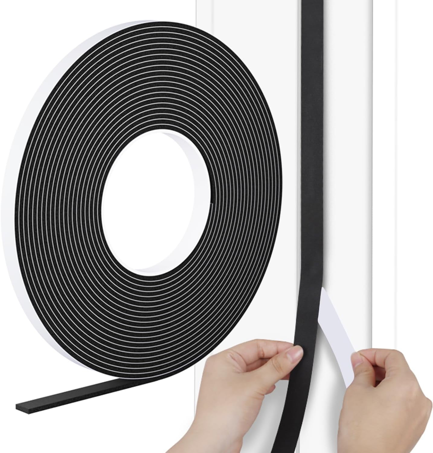 Strong Adhesive Door Weather Stripping,1/2Inch Wide X 1/8 Inch Thick ...
