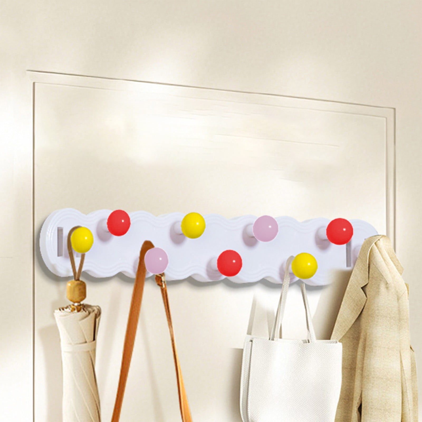 Strong Adhesive Hanging Hook with 9 Hooks | No Installation Required ...