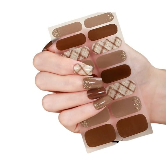 Strong Adhesive Nails Strips Polish Film Decals On Art Decals Without ...