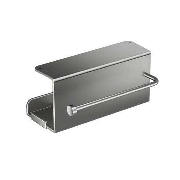 Strong Adhesive Wall Mounted Paper Towel Rack Rustproof Carbon Steel ...