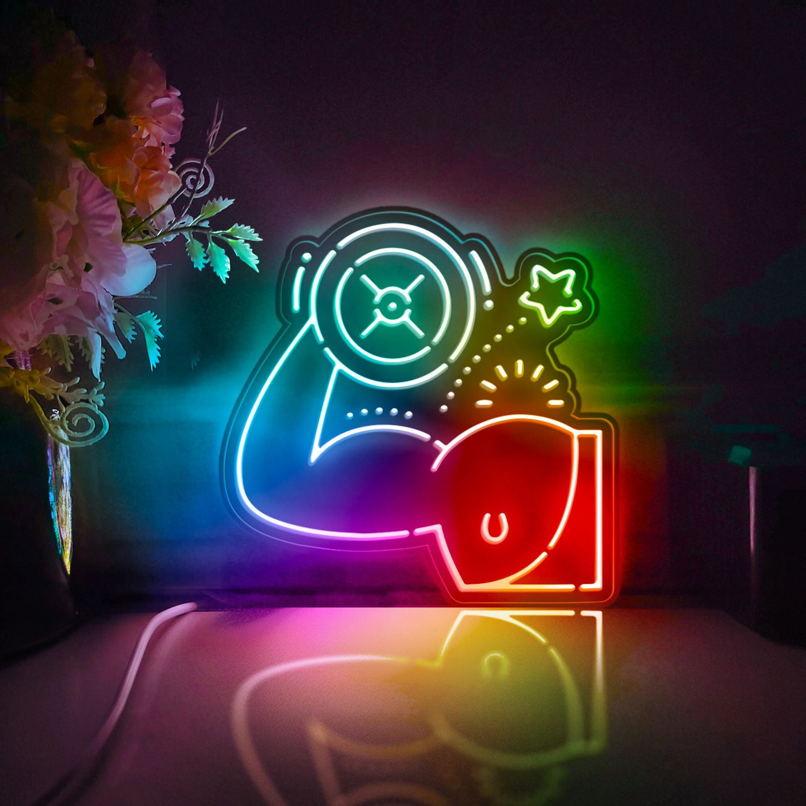 Strong Arm Led Light Box, Dimmable Neon-Like Light Signs USB Power for ...