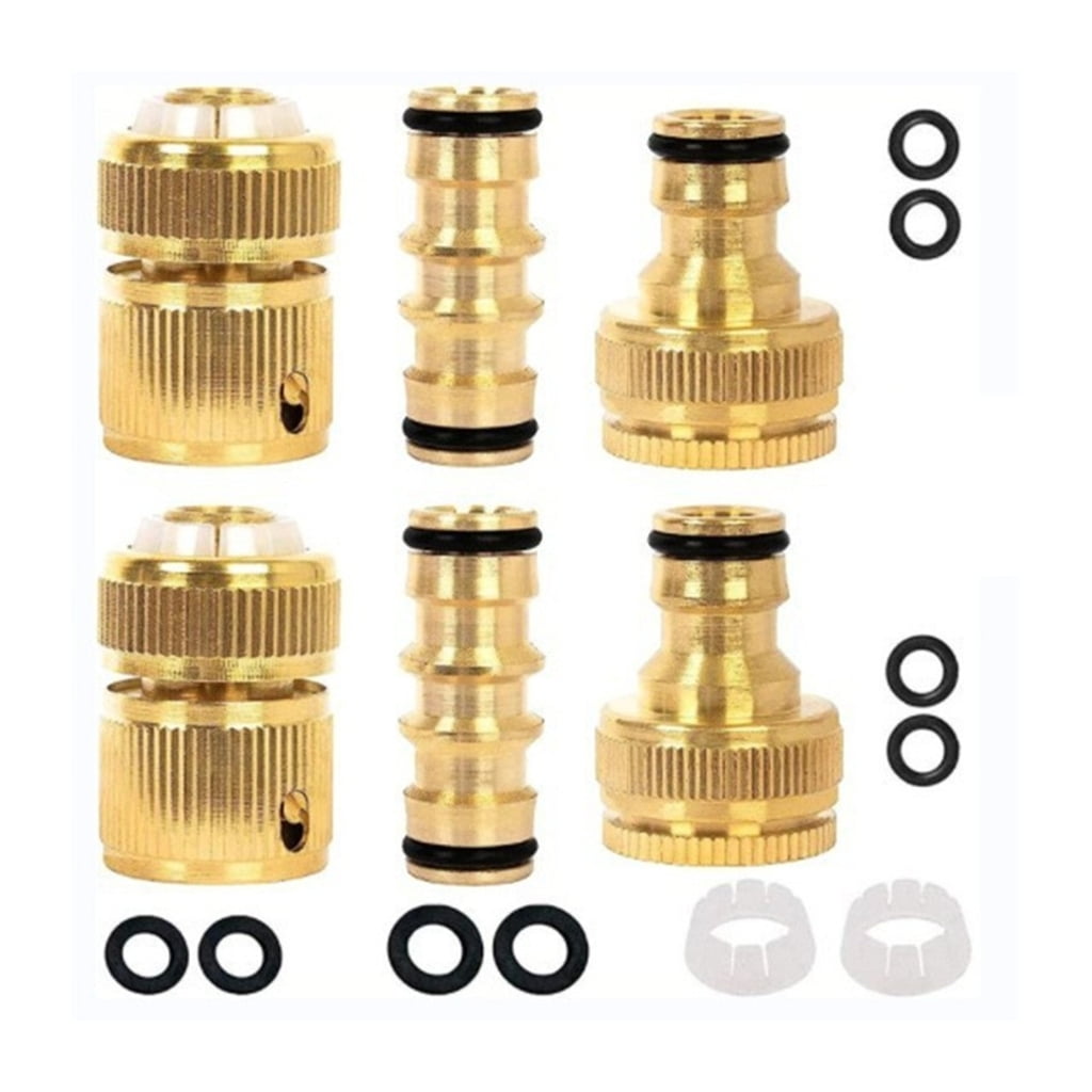 Strong Brass Hose Adapters Universal Quick Connection Couplers for ...