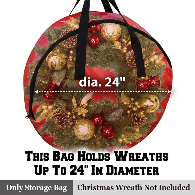 Strong Camel Christmas Wreath Storage Bag Xmas Holiday Wreath Storage ...
