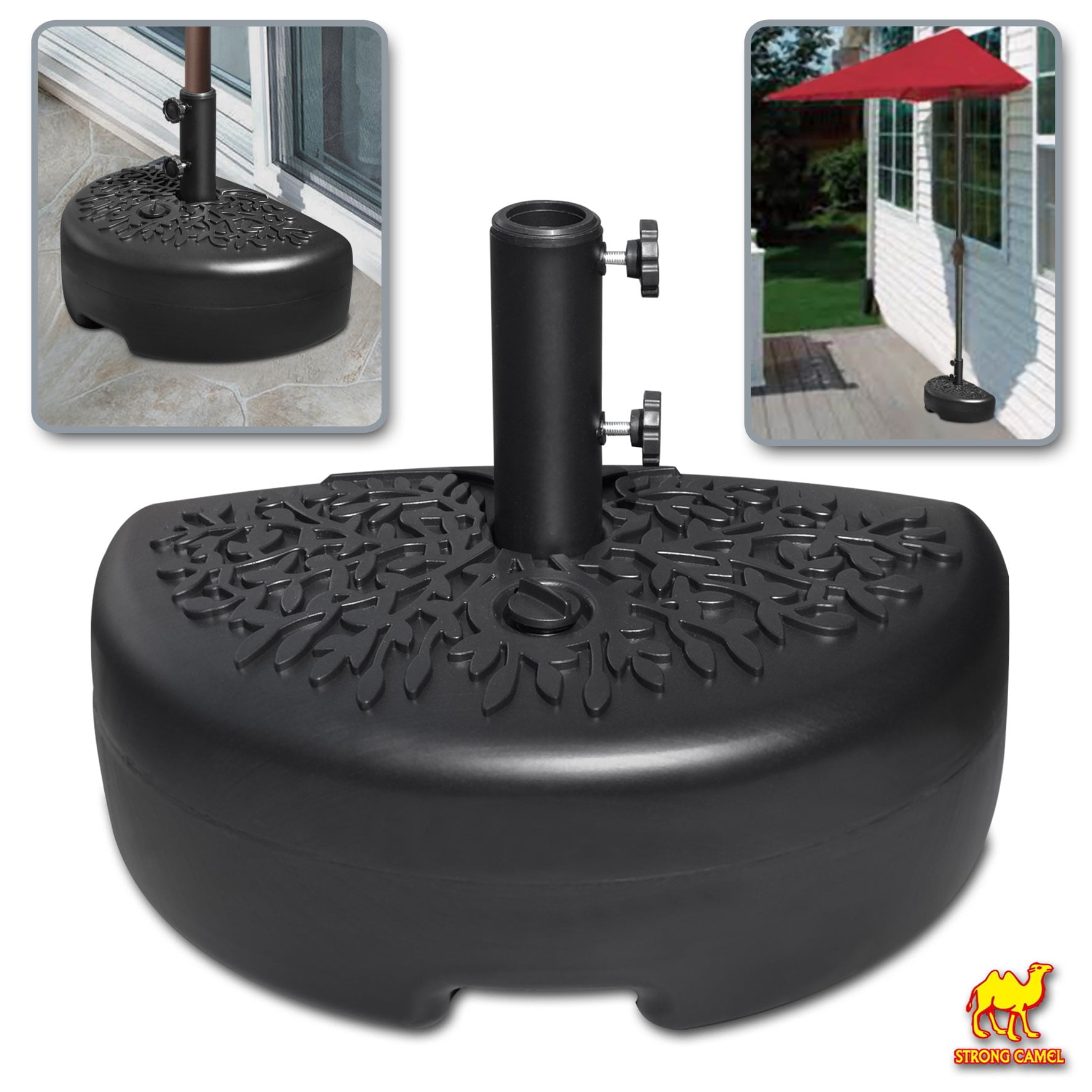 Strong Camel Half Round/Half-moon/Semicircle Umbrella Base Stand Heavy ...