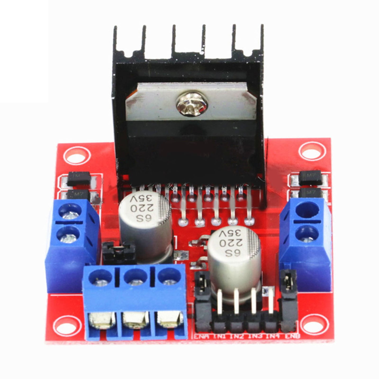 Strong Driving Ability Motor Driver Board L298N Main Control Chip 5V ...