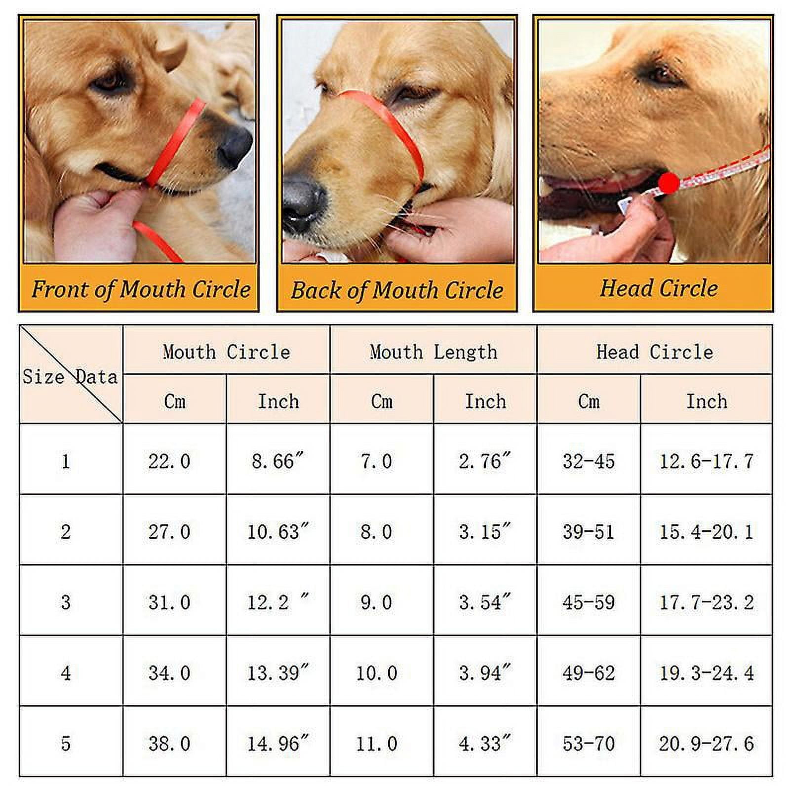 Strong Durable Pet Muzzle for Medium Large Dogs Reflective Big Dog ...