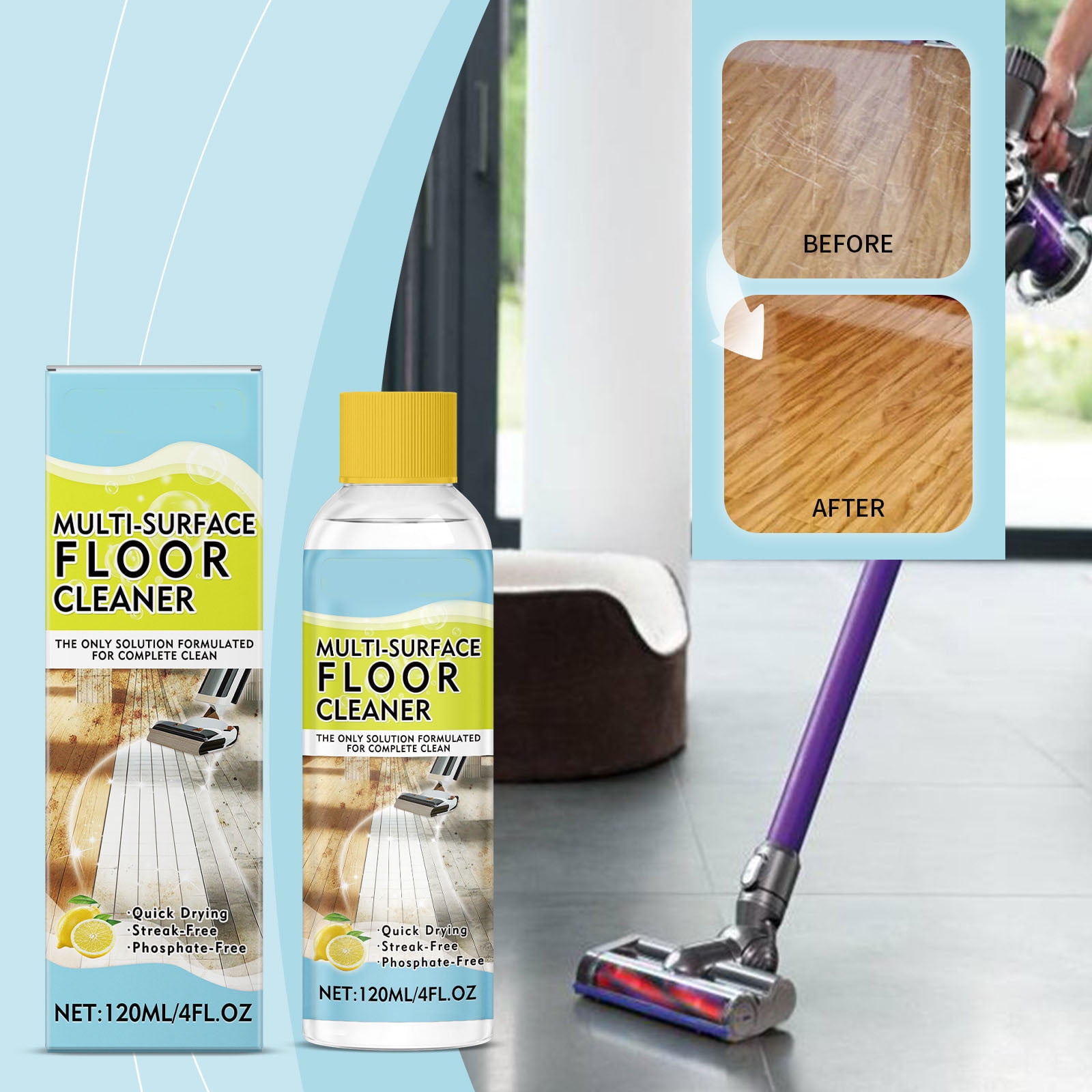 Strong Floor Cleaner, Polishing and Brightening for Tile and Hard ...