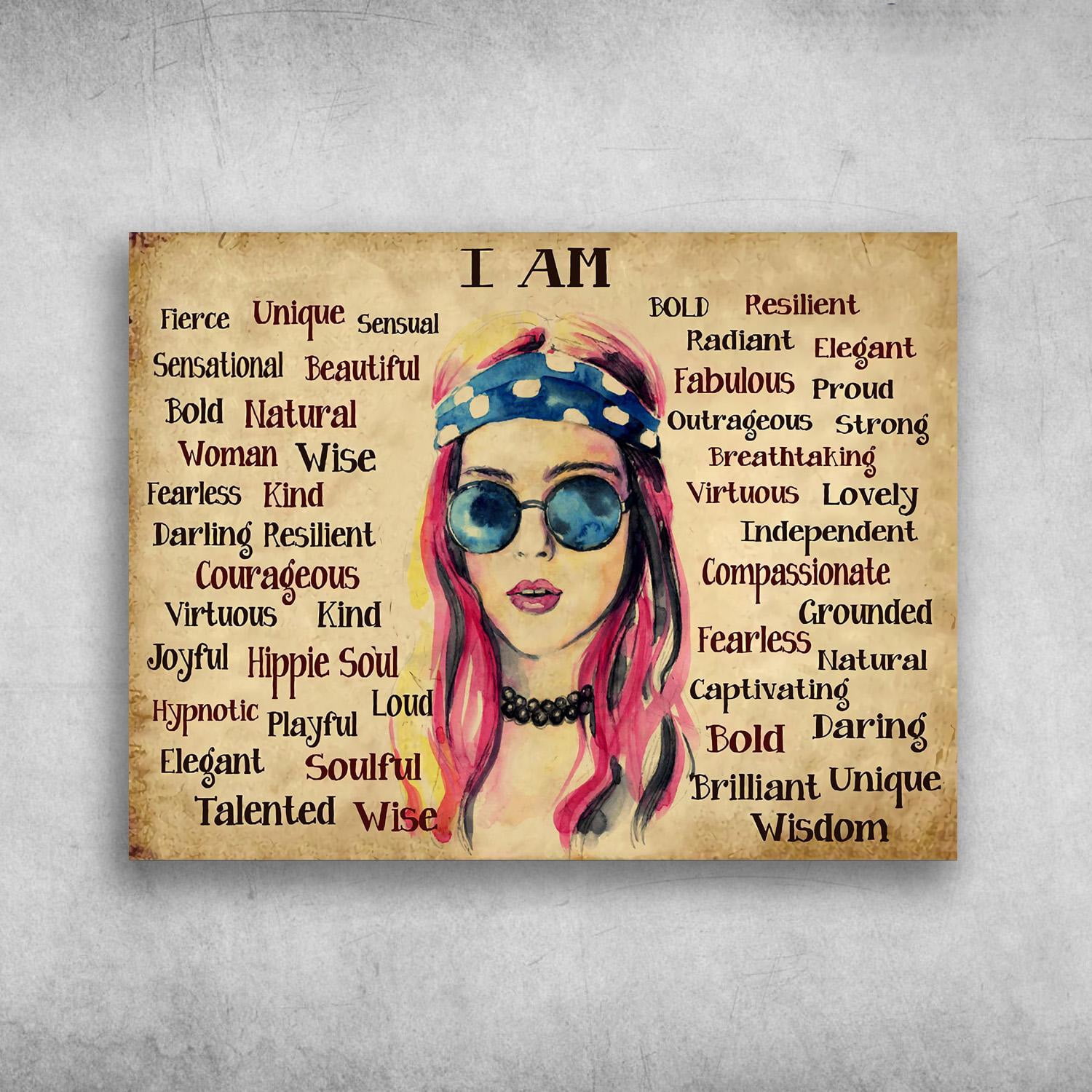 Strong Girl, I Am Unique, Sensual, Sensational, Beautiful, Natural, Wise, Woman, Kind, Darling ...