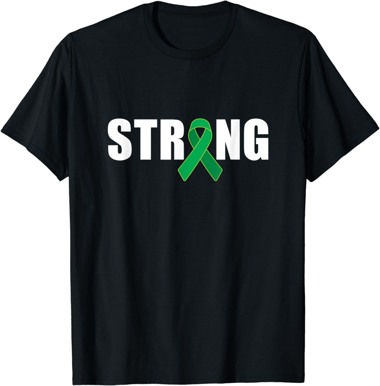 Strong Green Ribbon TBI Brain Injury Awareness T-Shirt - Walmart.com