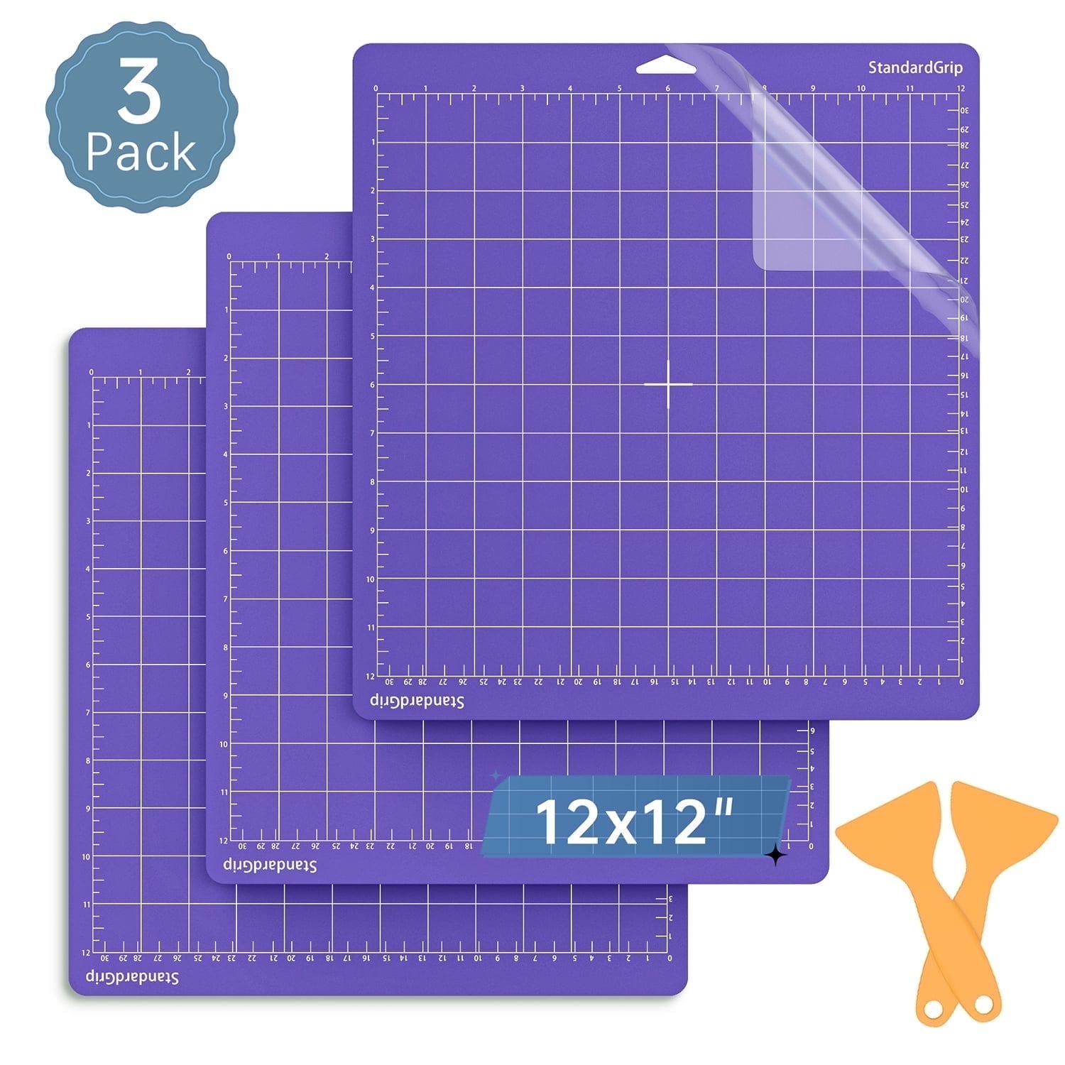 Strong Grip Cutting Mat,3 Pack 12x12 Craft Cricut Mat for Cricut ...