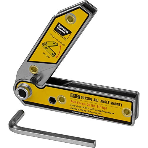 Strong Hand Tools, Adjustable Angle Magnetic Square, 6", Angle 30°-270 ...