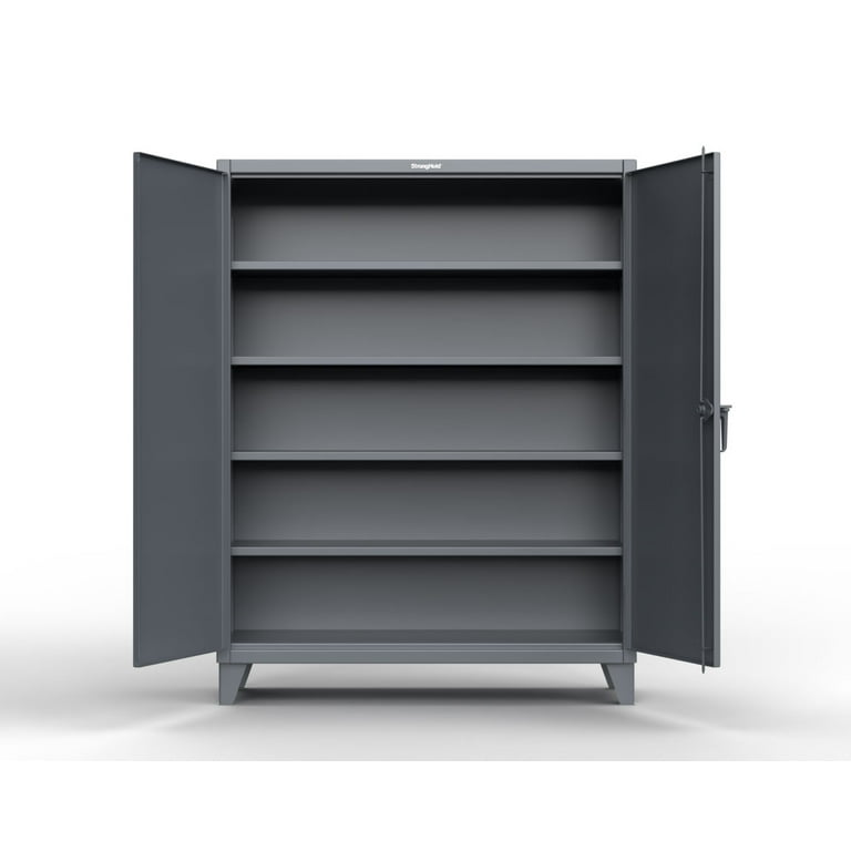 Strong Hold Garage Storage Cabinet with Locking Doors Delivered Fully Assembled Industrial Strength 12 Gauge Extra Heavy Duty Steel 60 Inches