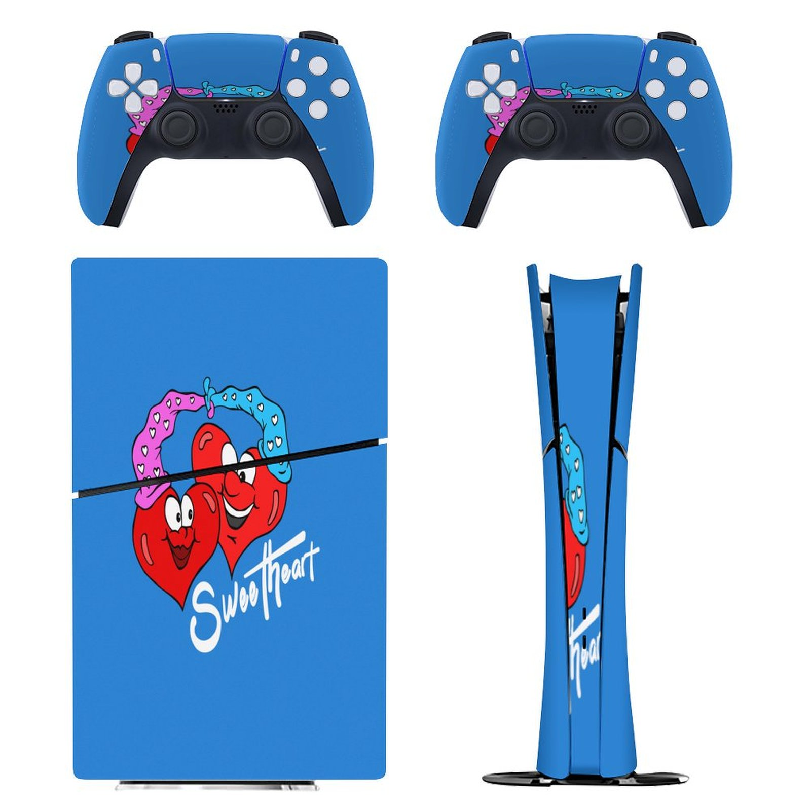 Strong, Hugging, Heart PS5/PS5 Slim Digital Disc Skin Sticker For ...