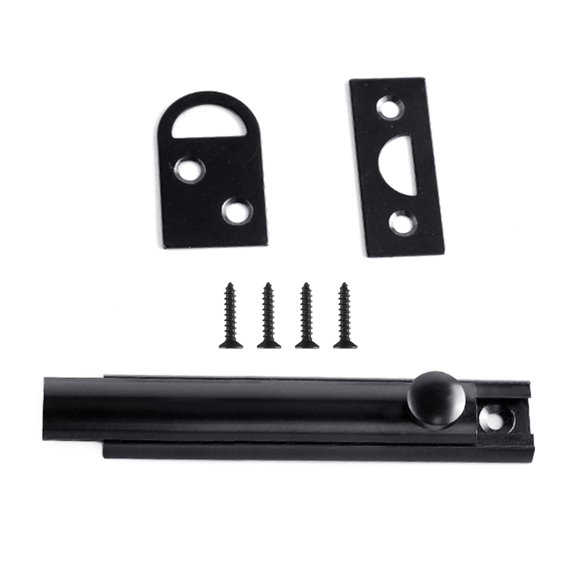 Strong Iron Sliding Bolt Lock with Spring Mechanism Includes Mounting ...