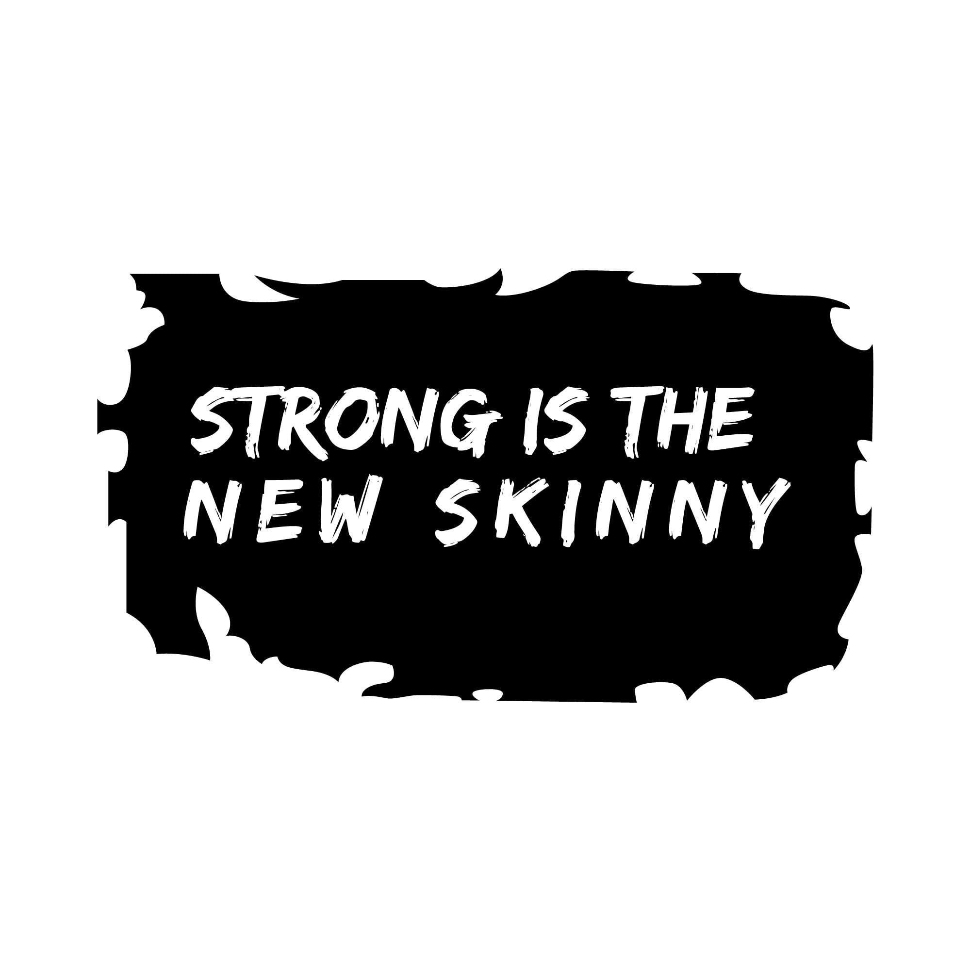 Strong Is The New Skinny Motivational Workout Wall Art Fitness Wall ...