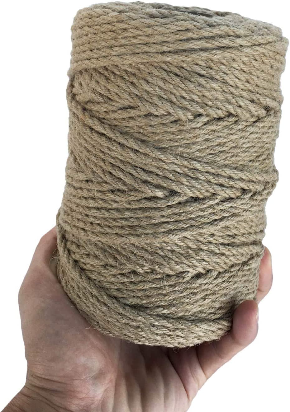 Strong Jute Twine 4mm Thick 328Feet Natural Arts Crafts Jute Rope ...