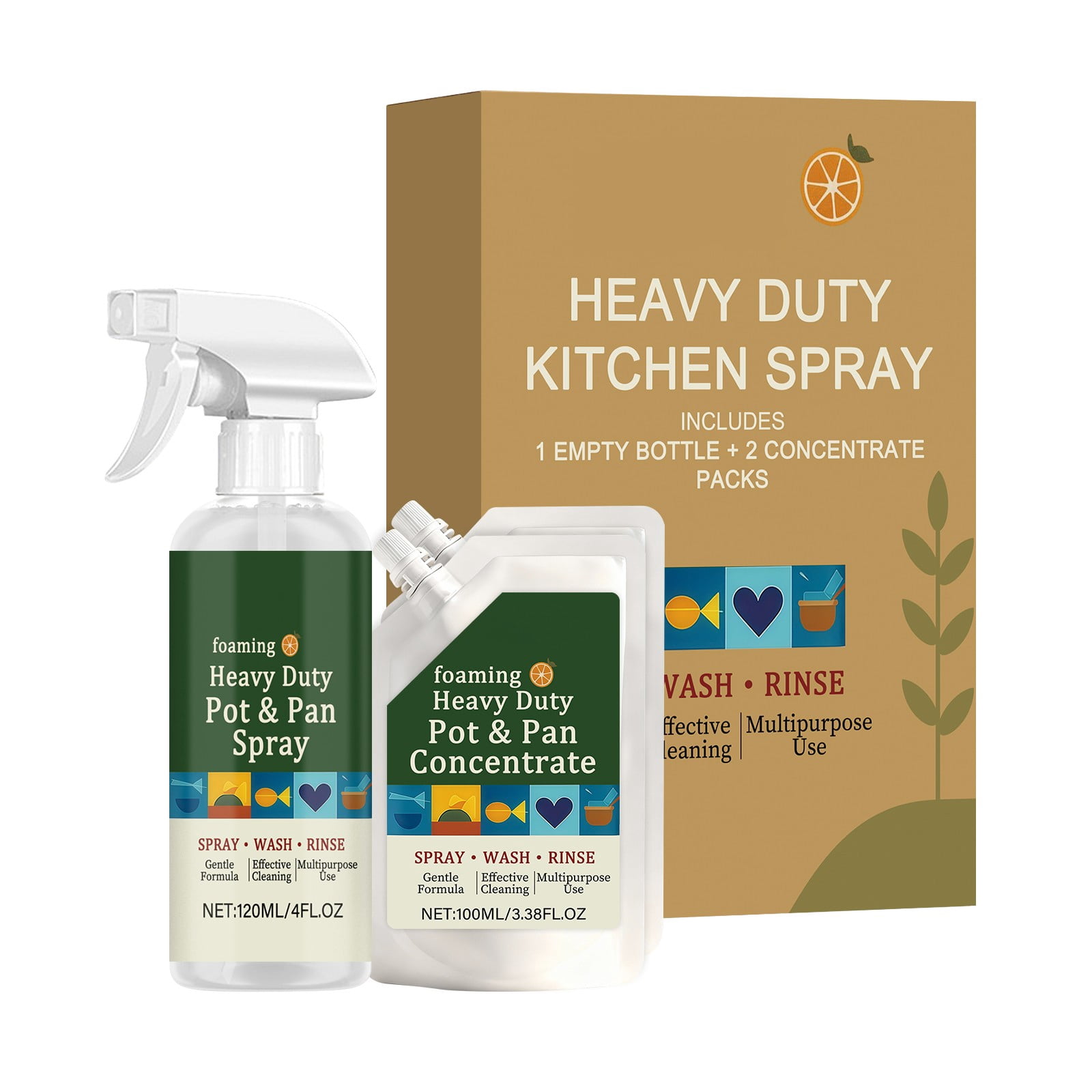 Strong Kitchen Cleaning Spray Degreasing and Decontamination Mild ...