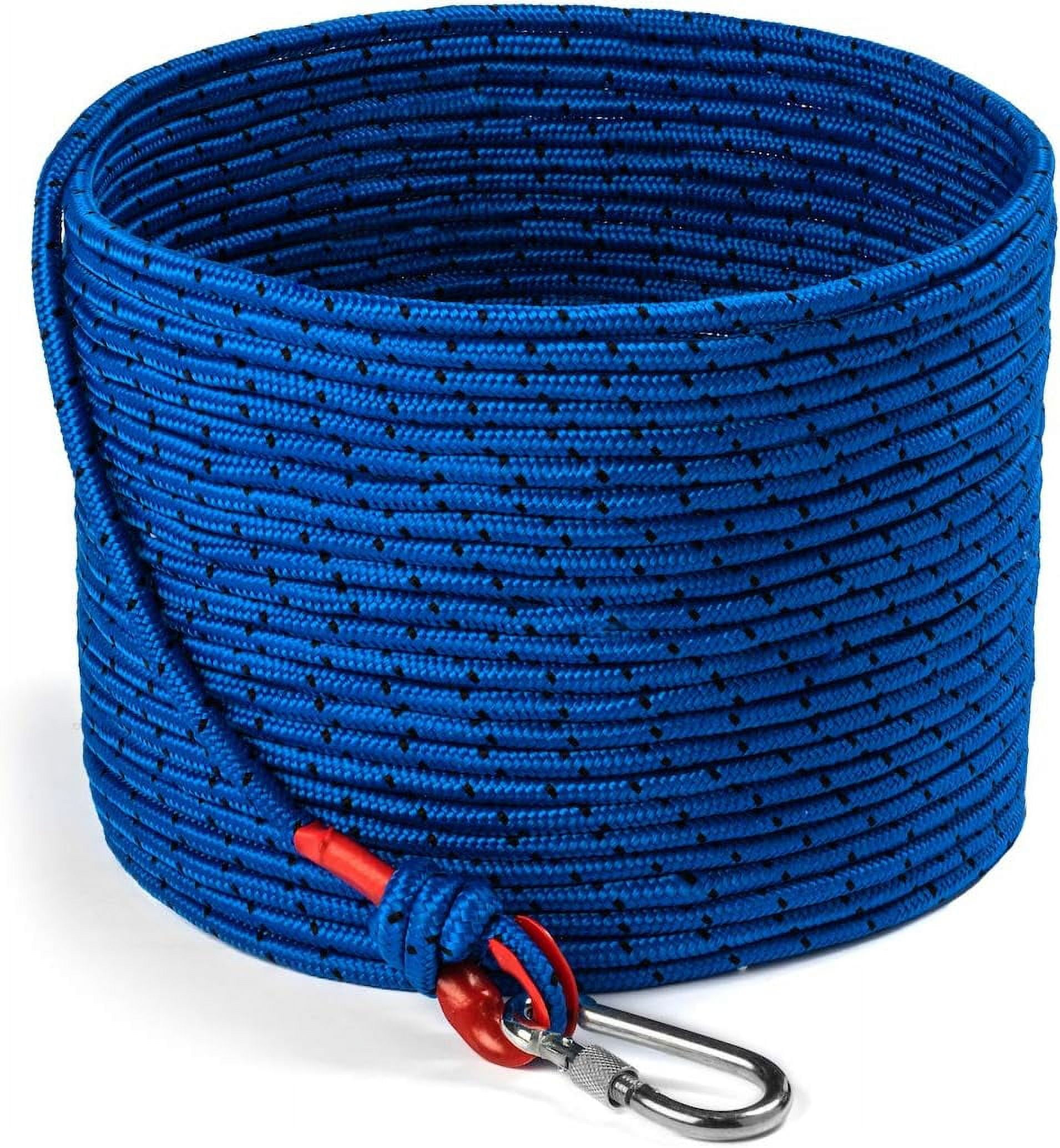 Strong Magnet Fishing Rope Carabiner, Camping Rope - Heavy Duty 1200 lb ...