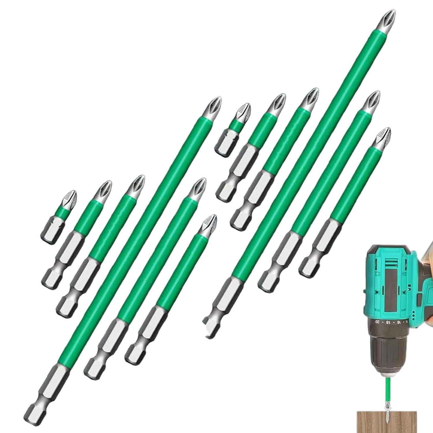 Strong Magnetic Durability Screwdriver Drill Bit Set, Anti-Slip ...