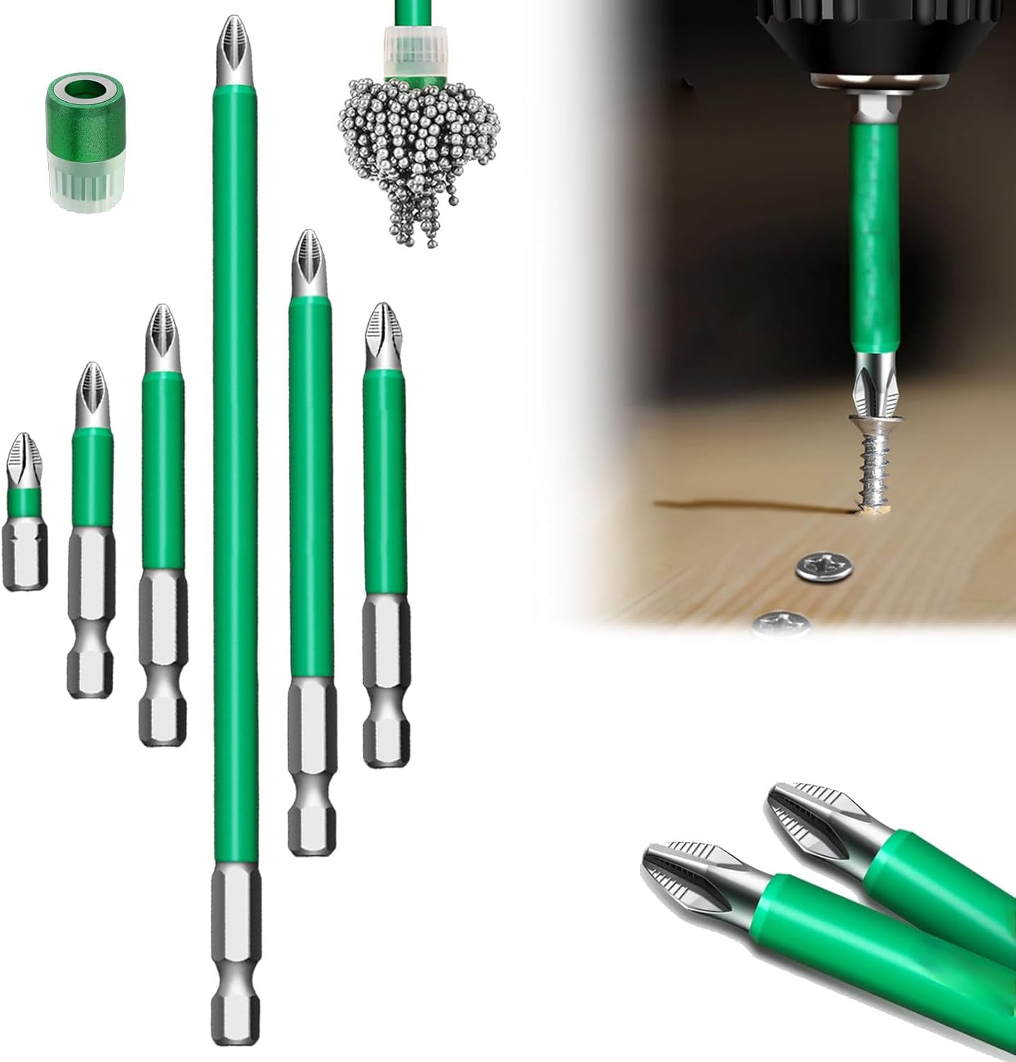 Strong Magnetic Durability Screwdriver Drill Bit Set, Magnetic PH2 ...