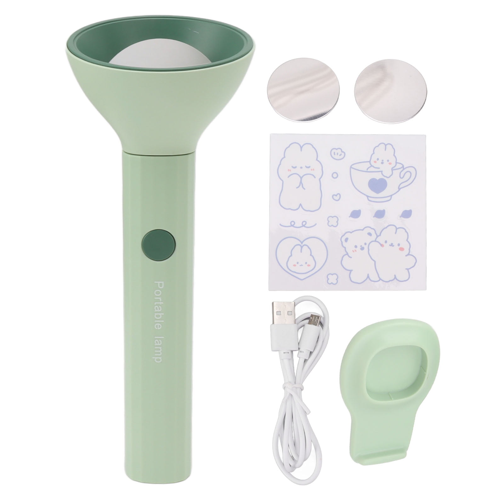 Strong Magnetic Flashlight USB Flashlight Foldable Portable Student ...