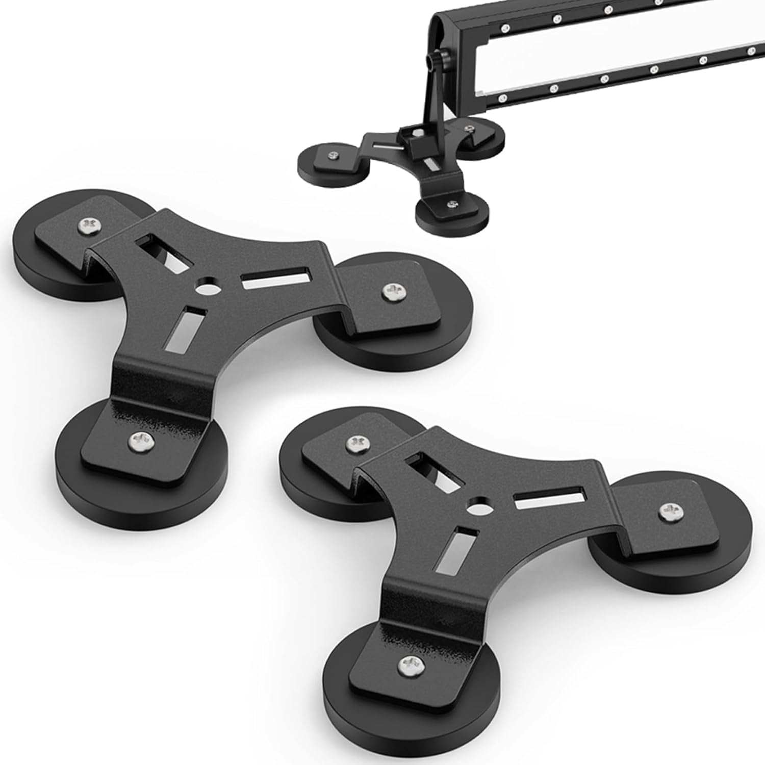 Strong Magnetic Light Bar Mounts, 2Pcs Heavy Duty Light Bar Mount ...