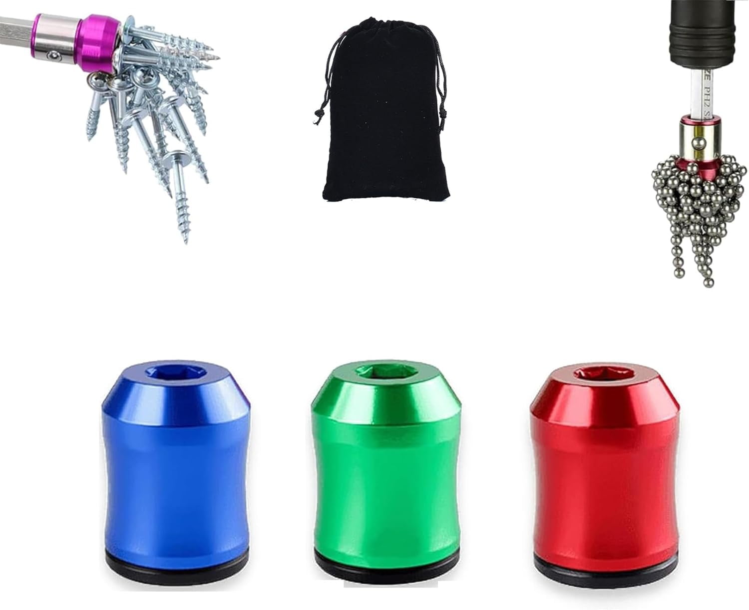 Strong Magnetic Screw Ring, 2026 Upgrade Screwdriver Head Magnetic Ring ...