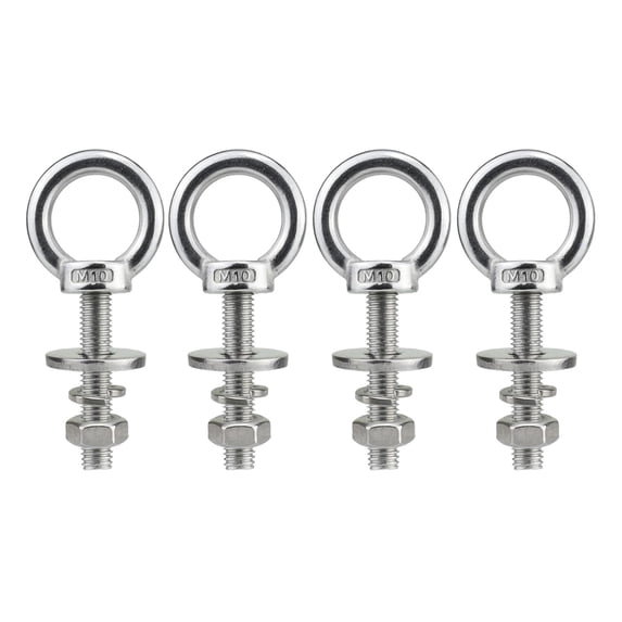 Strong Metal eye Bolt M10X50mm Heavy Duty Screw 440Lbs Capacity Eye ...