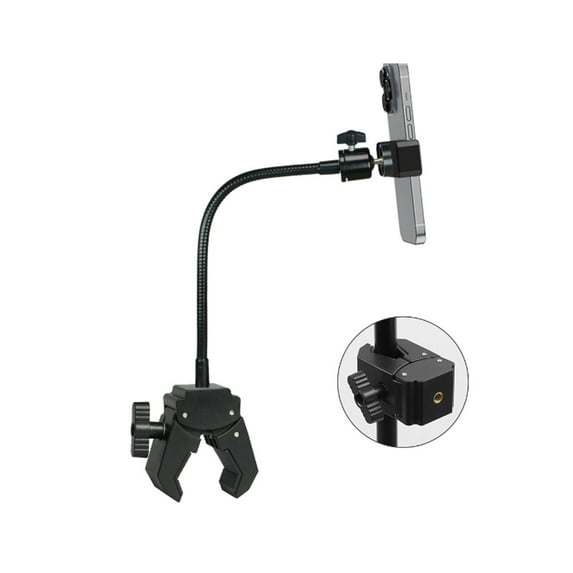 Strong Mic Stand Cellphone Tablet Mount Holder with Flexible Gooseneck ...