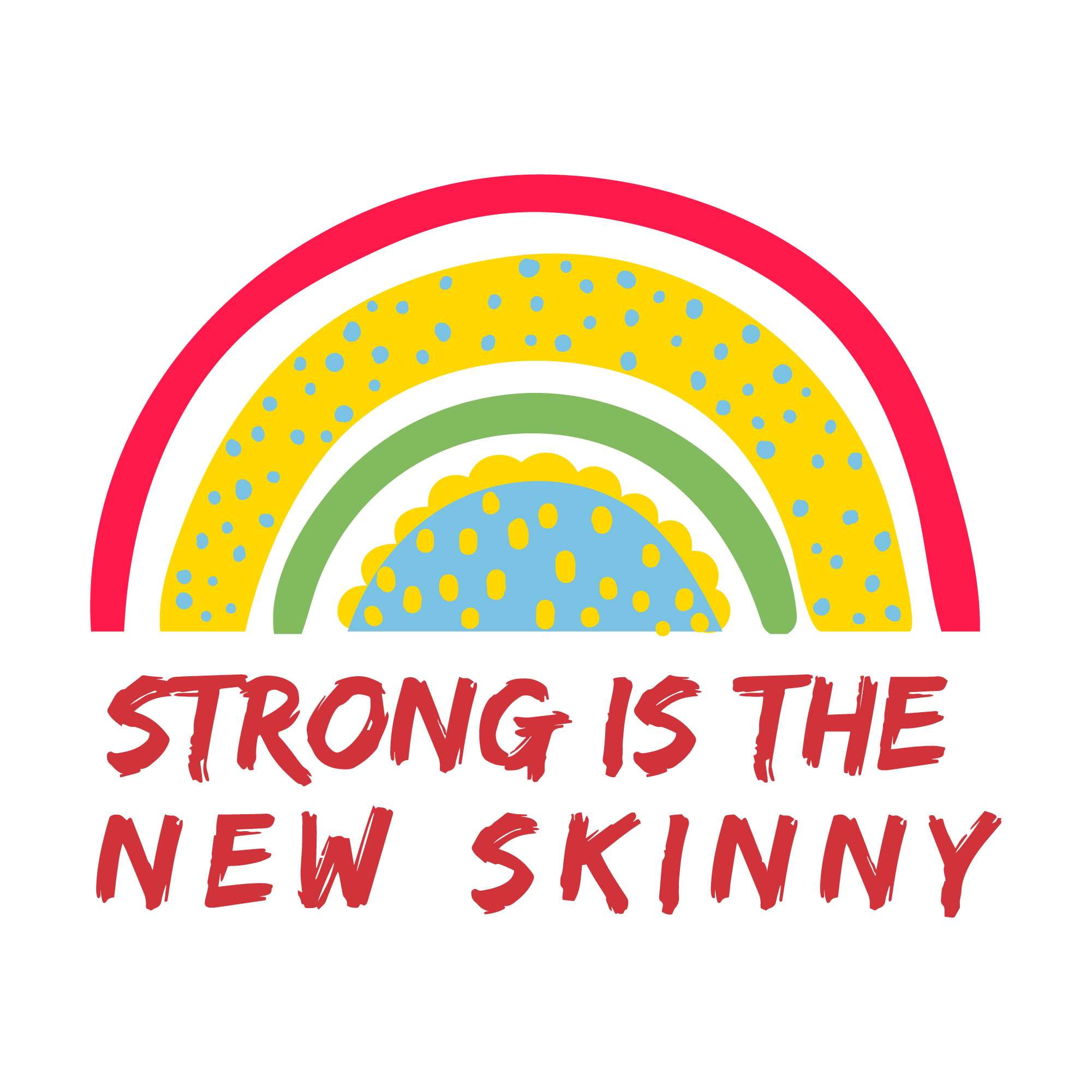 Strong is The New Skinny Fitness Gym Wall Quote Vinyl Wall Art Decal ...