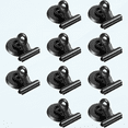 Strong Office Black Magnetic Clips Heavy Duty Refrigerator Magnet Hook ...