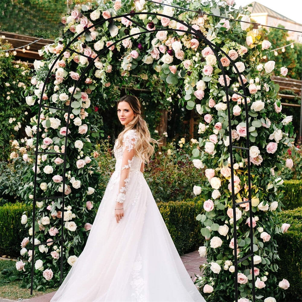 Strong Outdoor Metal Garden Arbor Arch for Climbing Plants Wedding ...