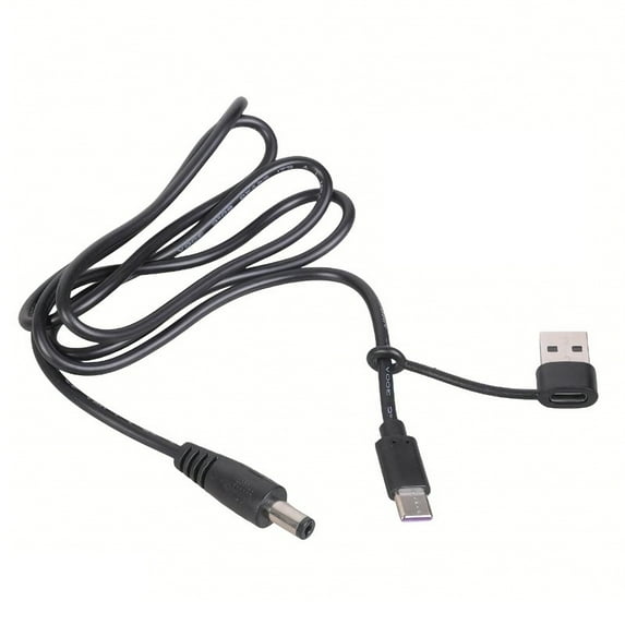 Strong Plastic USB C Cable to 5.5x2.1mm for Various 12V Devices ...