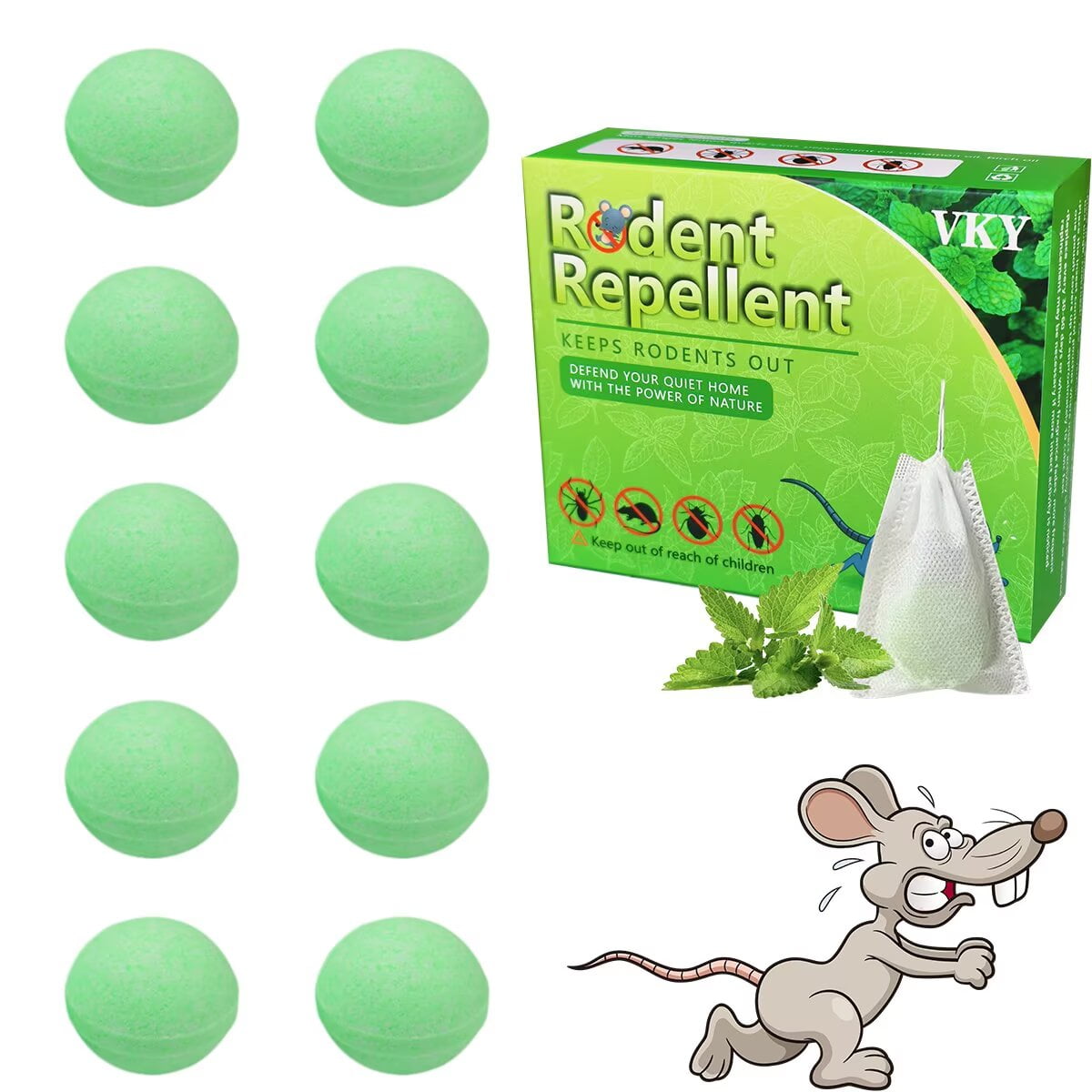 Strong Rat Repellent Granules - 10-Pack Garden & Yard Rodent Control ...