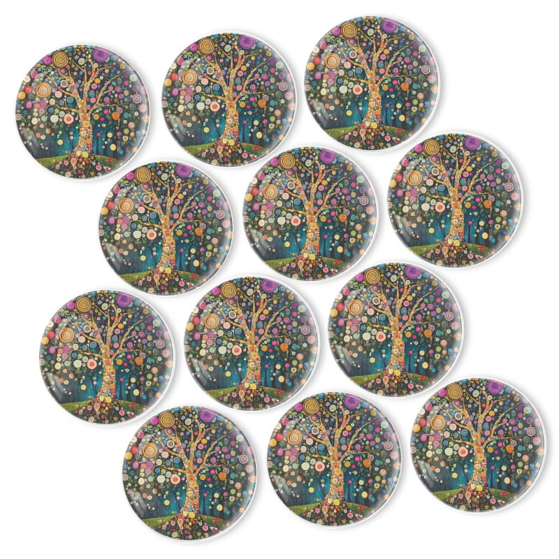 Strong Refrigerator Magnet Fridge Sticker, The Abstract Tree Covered ...