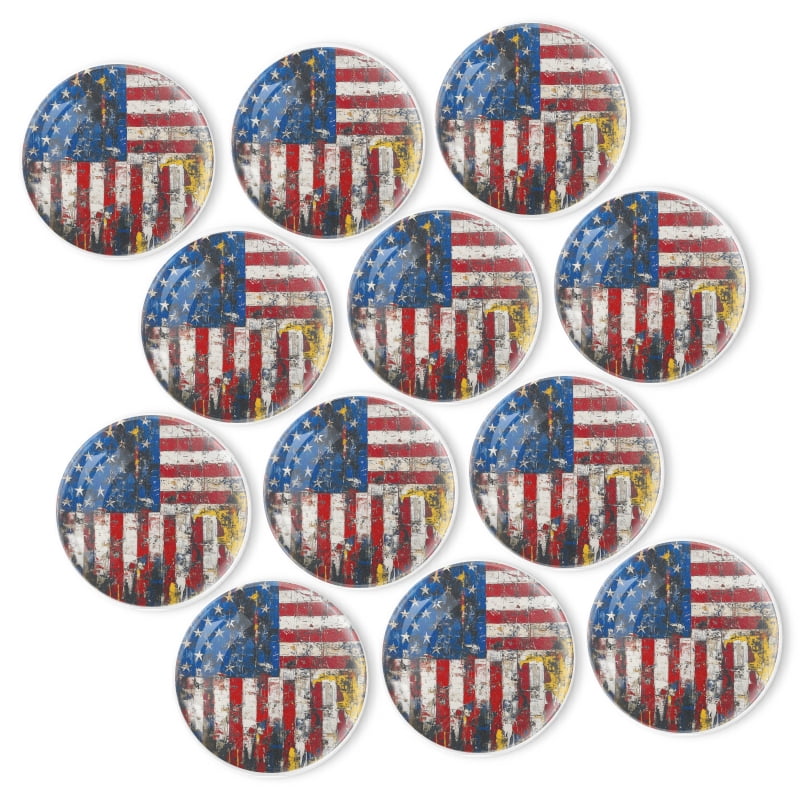 Strong Refrigerator Magnet Fridge Sticker, Abstracted American Flag ...