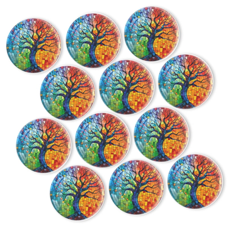 Strong Refrigerator Magnet Fridge Sticker, Beautiful Chromatic - Mosaic ...