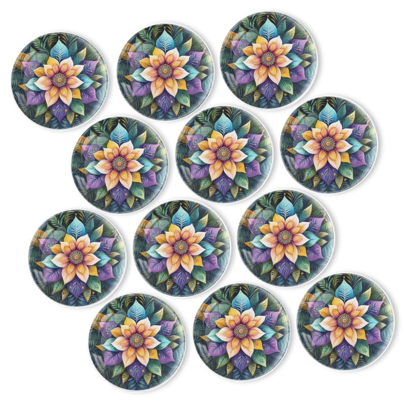 Strong Refrigerator Magnet Fridge Sticker, Beautiful Leaf - Encircled ...