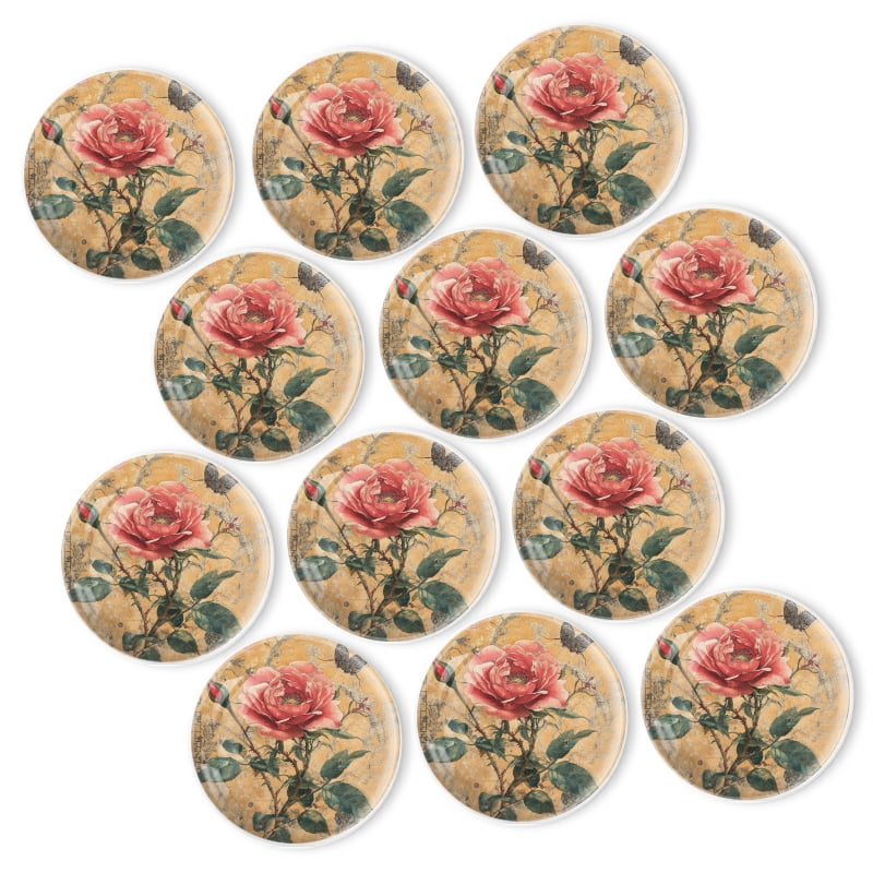 Strong Refrigerator Magnet Fridge Sticker, Beautiful Vintage - Rose ...